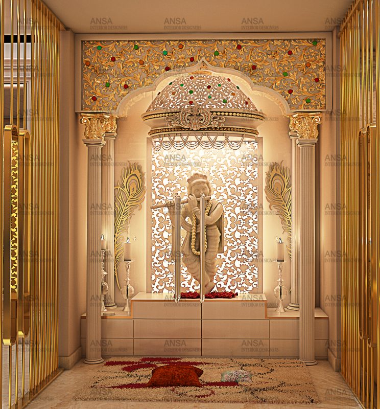 Mandir Interior Design - ANSA Interiors