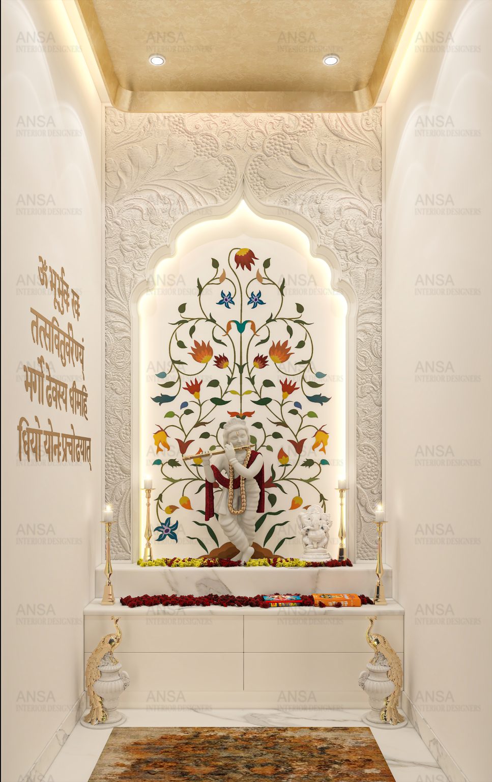 Mandir Interior Design - ANSA Interiors