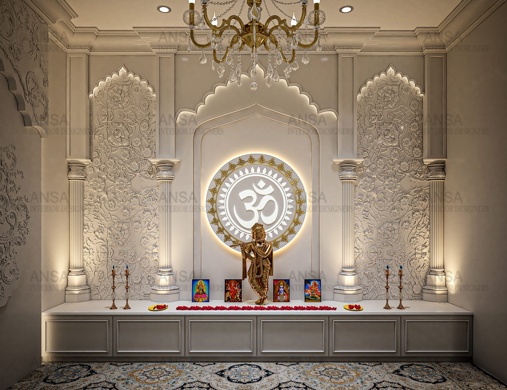Mandir Interior Design - ANSA Interiors